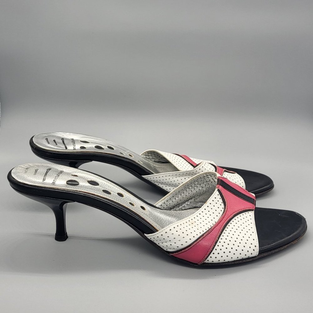 Pane Tulipani Vintage Leather Mules - Gem